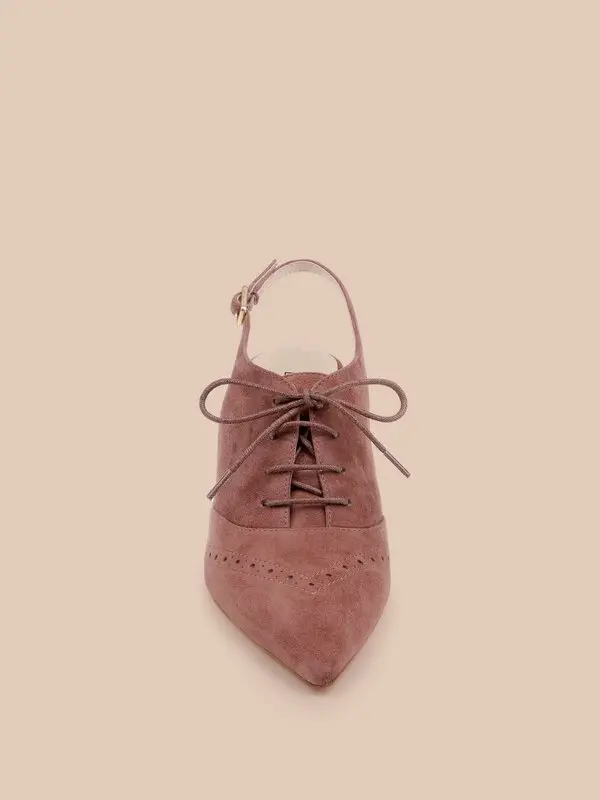 L'Agence Shreya Suede Slingback Pump