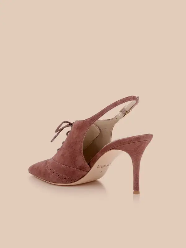 L'Agence Shreya Suede Slingback Pump