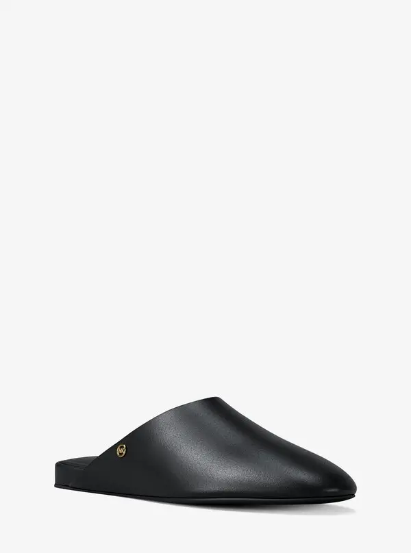 Michael Kors Cady Leather Mule - Black