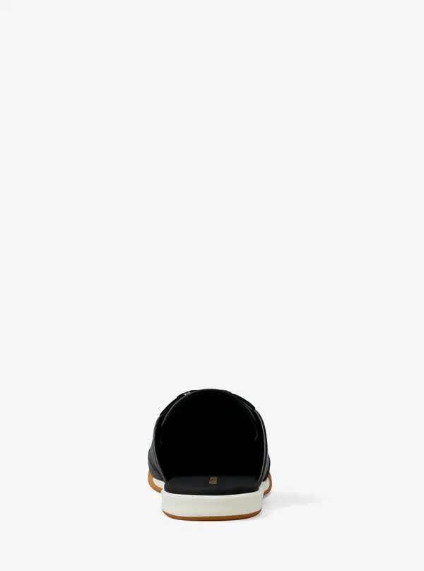 Michael Kors Nolan Nylon And Suede Mule - Black
