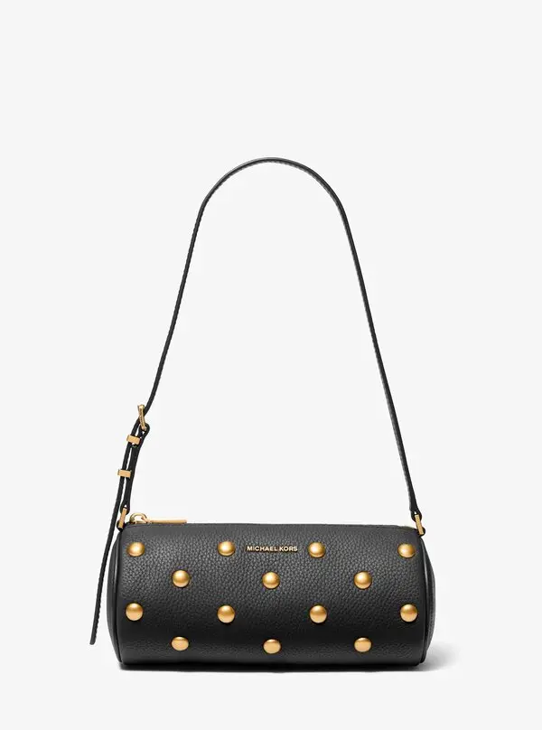 Michael Kors Izzy Small Studded Barrel Pochette - Black