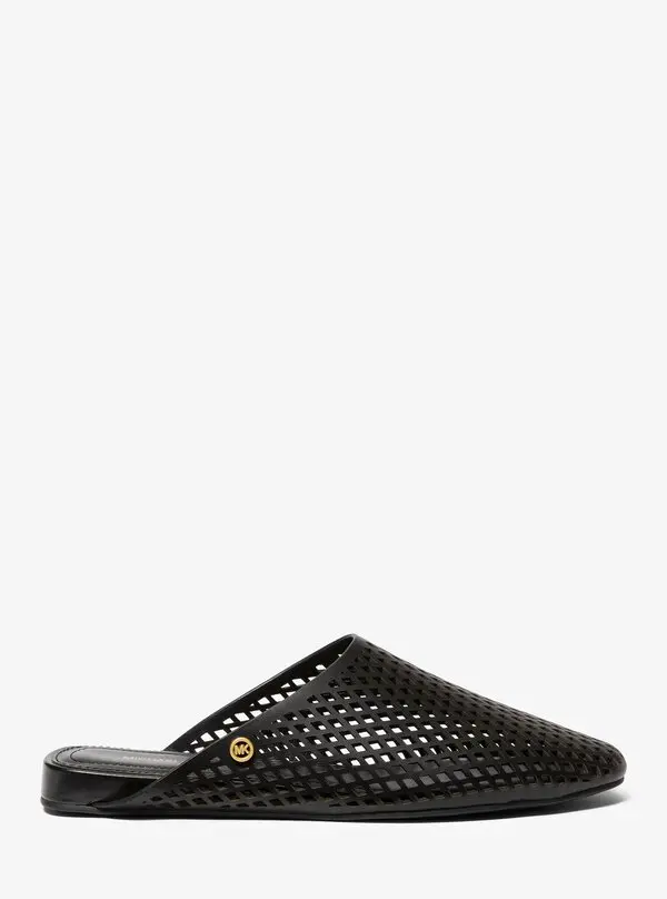 Michael Kors Cady Perforated Leather Mule - Black