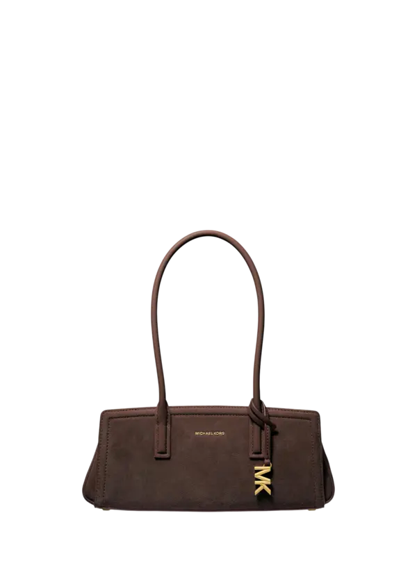 Michael Kors Laila Small Suede Shoulder Bag - Brown