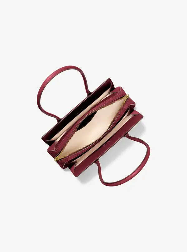 Michael Kors Laila Small Suede Shoulder Bag - Red