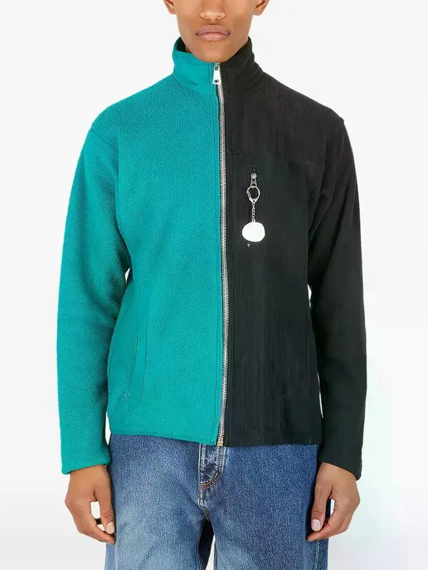 (DI)VISION Di Vision Fleece-weave Rear-zip Sweater - Blue