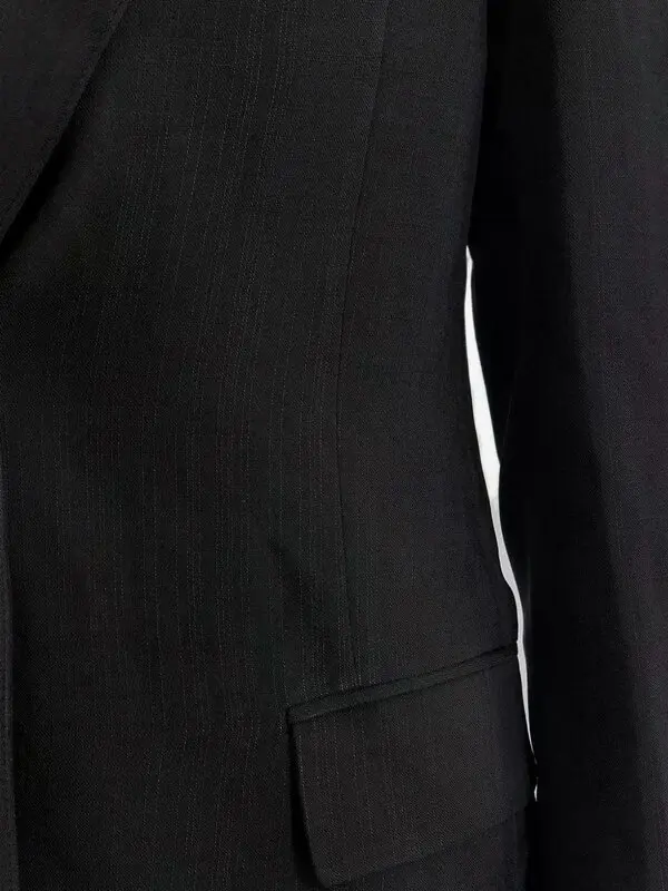 TONYWACK Airy Pinstripe Blazer - Black