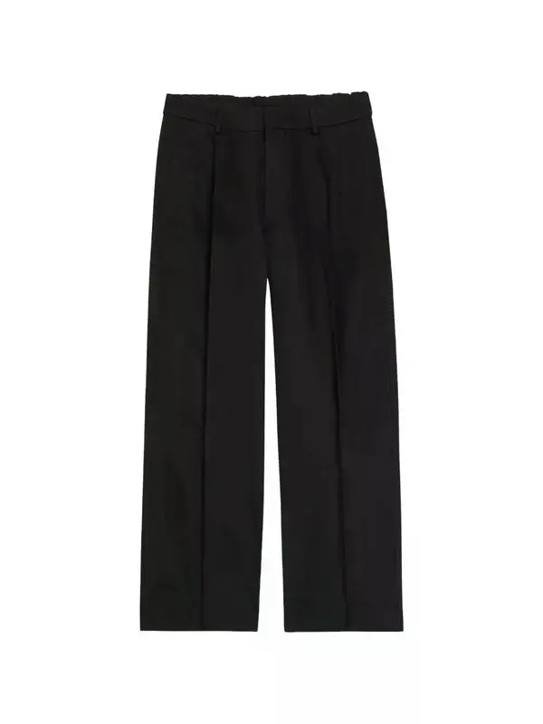 Nn07 Pleated Straight-leg Trousers - Black