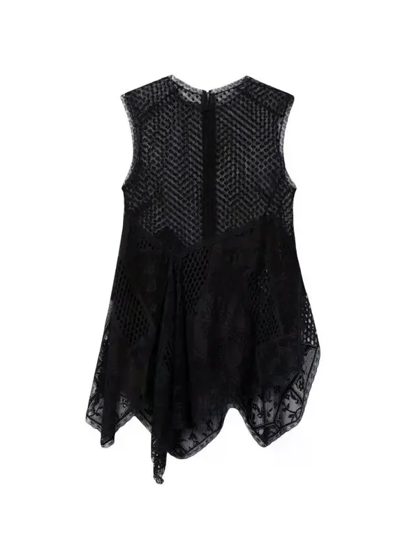 La DoubleJ Aura Top In Cotton Plumetis Lace - Black