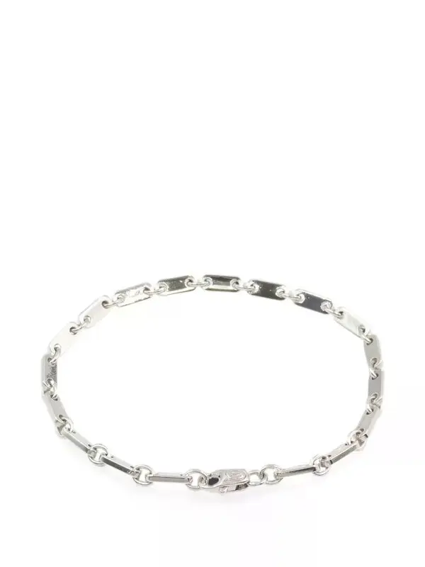 Cartier 18k White Gold Figaro Link Bracelet