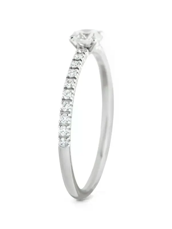 Cartier Etincelle Diamond Ring In Platinum - Silver