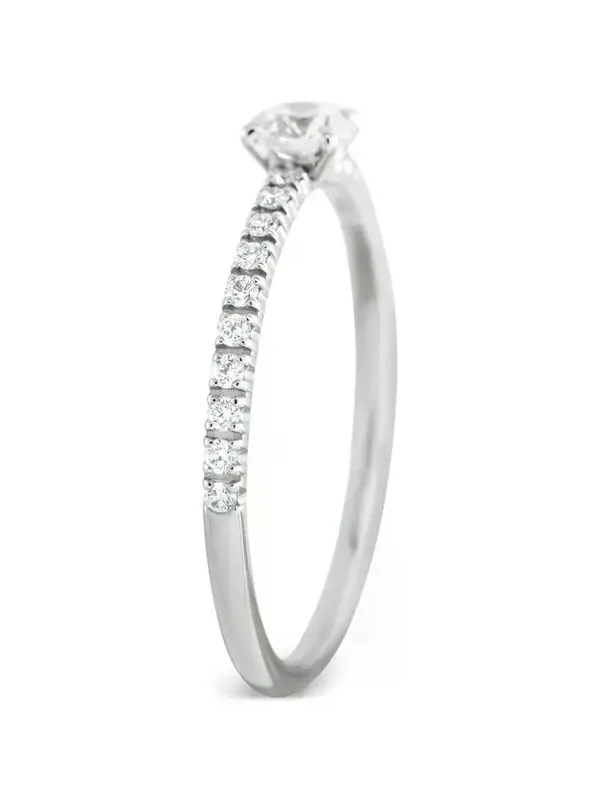Cartier Etincelle Diamond Ring In Platinum - Silver