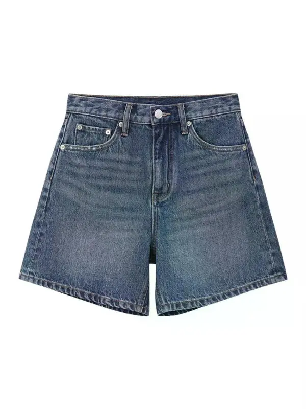 HEY JOANIE Loose-fit Denim Shorts - Blue