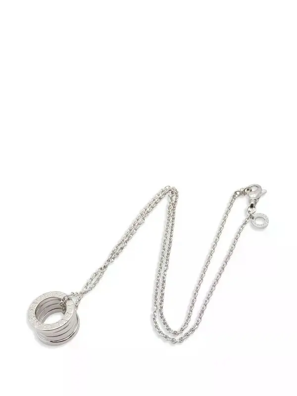 BVLGARI 18kt White Gold B.zero1 Pendant Necklace