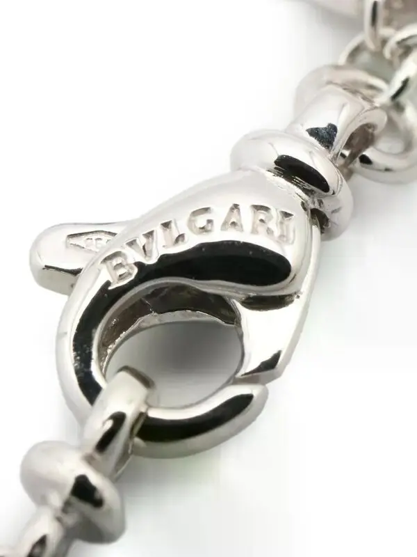 BVLGARI 18kt White Gold B.zero1 Pendant Necklace - Silver