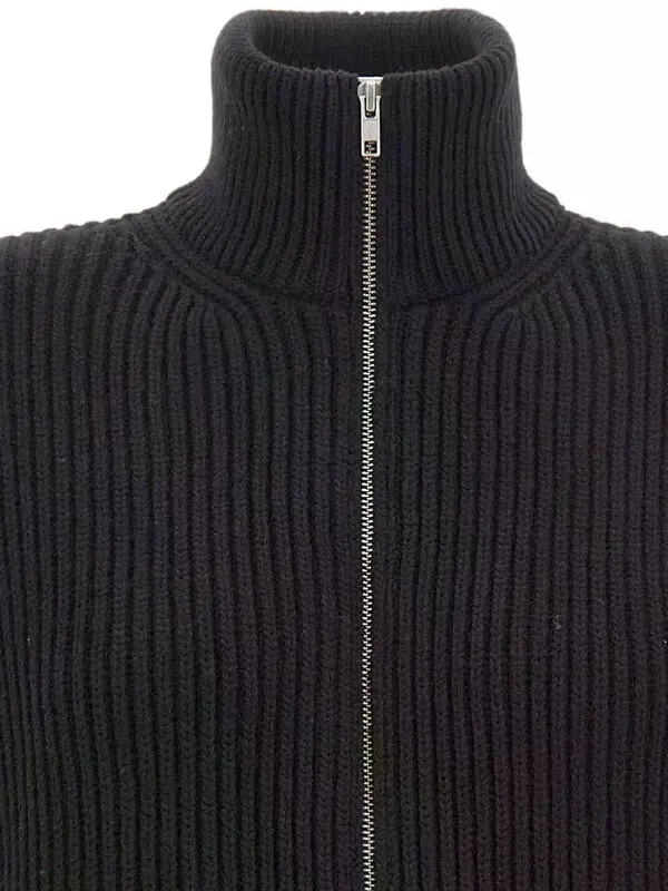 MAISON MARGIELA Ribbed-knit Zip-up Vest