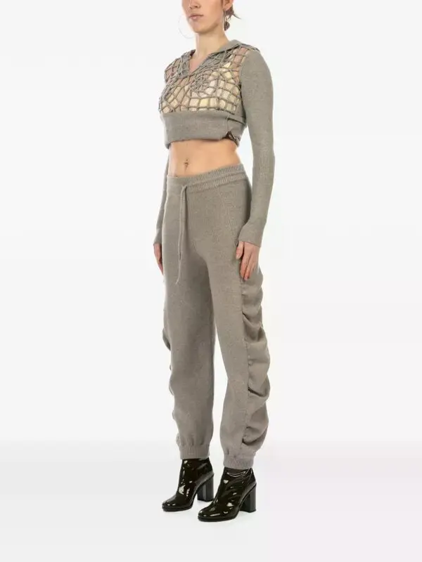 ISA BOULDER Ruched Detail Track Pants