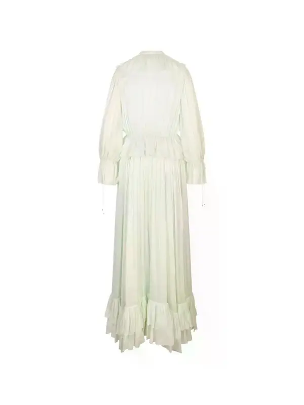 Chloé Ruffled Silk-charmeuse Maxi Dress