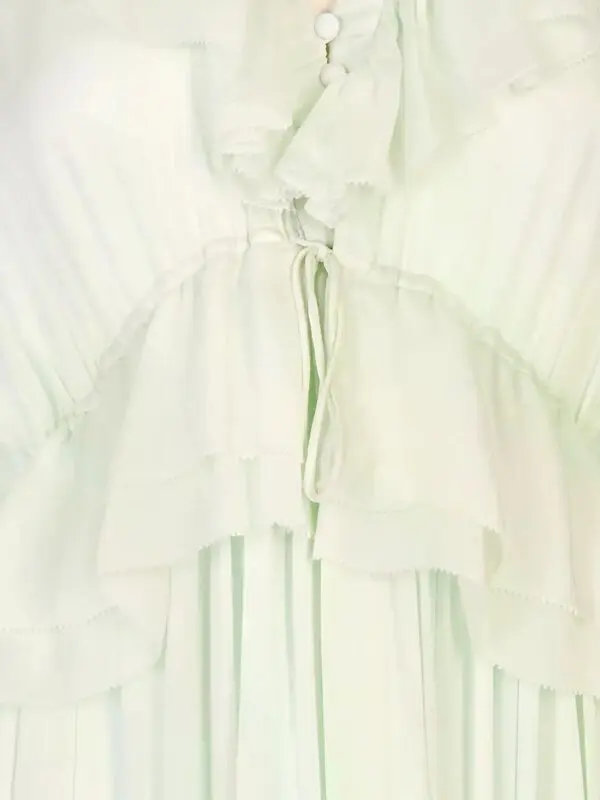 Chloé Ruffled Silk-charmeuse Maxi Dress