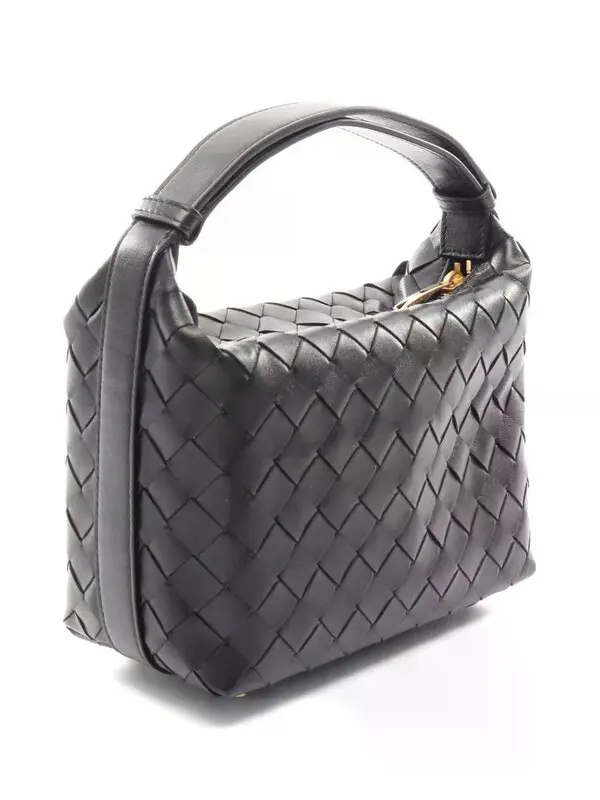 Bottega Veneta Mini Wallace Intrecciato Tote Bag - Black