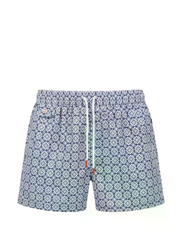 Kiton Floral Print Swim Shorts