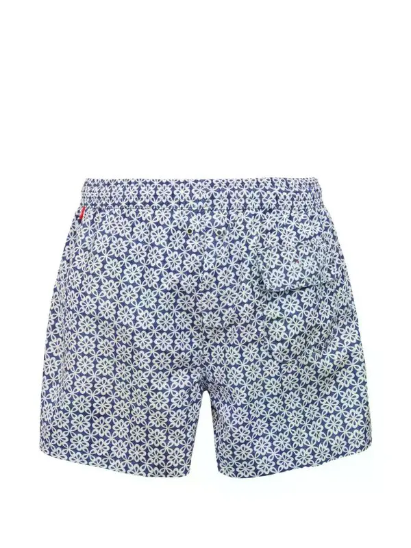 Kiton Floral Print Swim Shorts