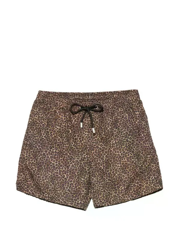 MC2 SAINT BARTH Micro Fantasy Leopard-print Swim Shorts