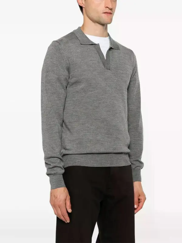 SERGIO MORETTI FIRENZE Long-sleeve V-neck Sweater