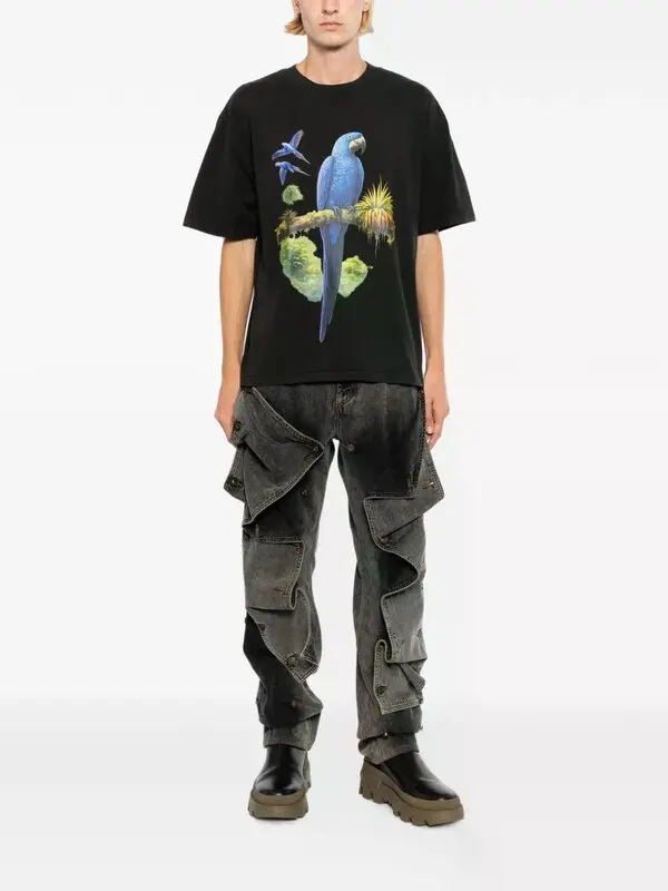 MELT Parrot-printed T-shirt