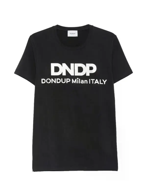 DONDUP Logo-print Cotton T-shirt - Black
