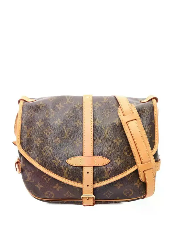 LOUIS VUITTON Monogram Saumur 30 Crossbody Bag - Brown