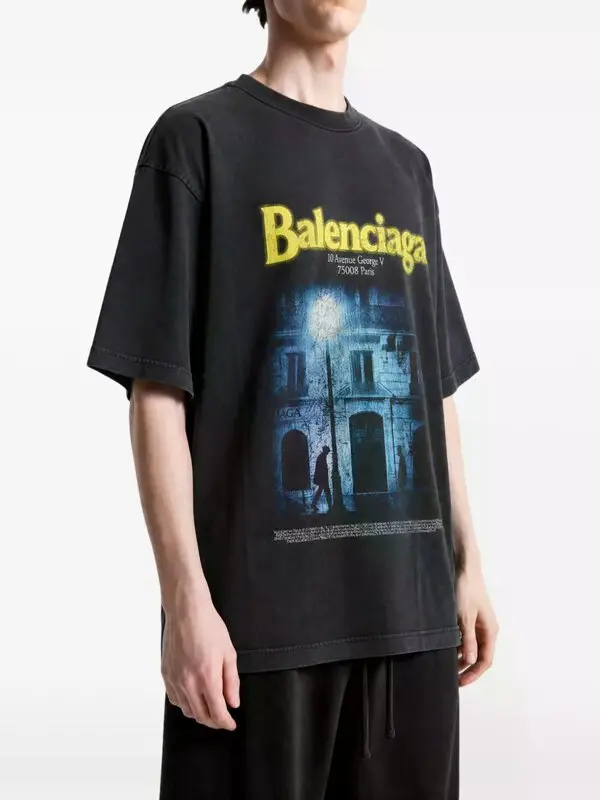 Balenciaga Graphic-print Washed T-shirt