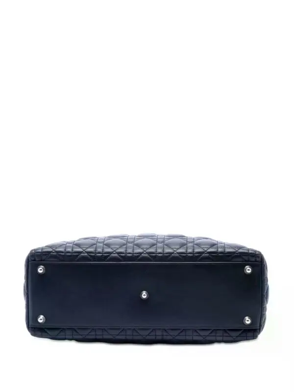 Dior Lambskin Cannage Lady Satchel - Blue