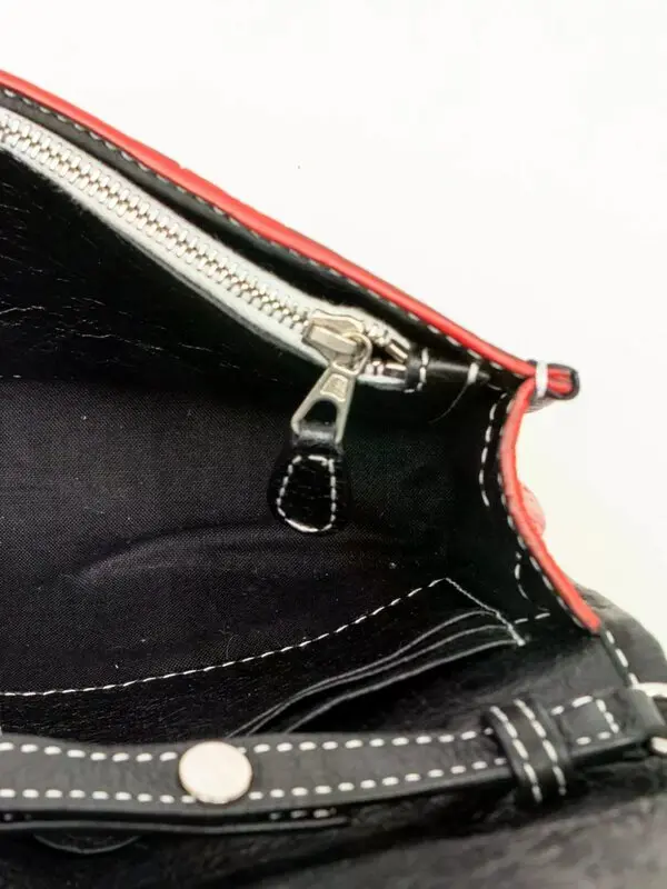 Balenciaga 2018 Lambskin Bazar Crossbody Bag