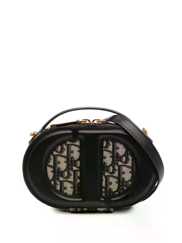 Dior Cd Oval Camera Bag Satchel - Black