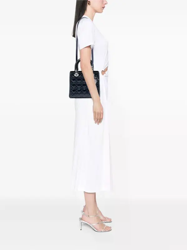 Dior Medium Patent Cannage Lady Satchel