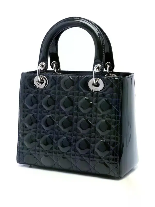 Dior Medium Patent Cannage Lady Satchel