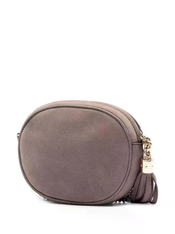 Gucci Soho Mini Nubuck Leather Chain Crossbody Bag - Brown