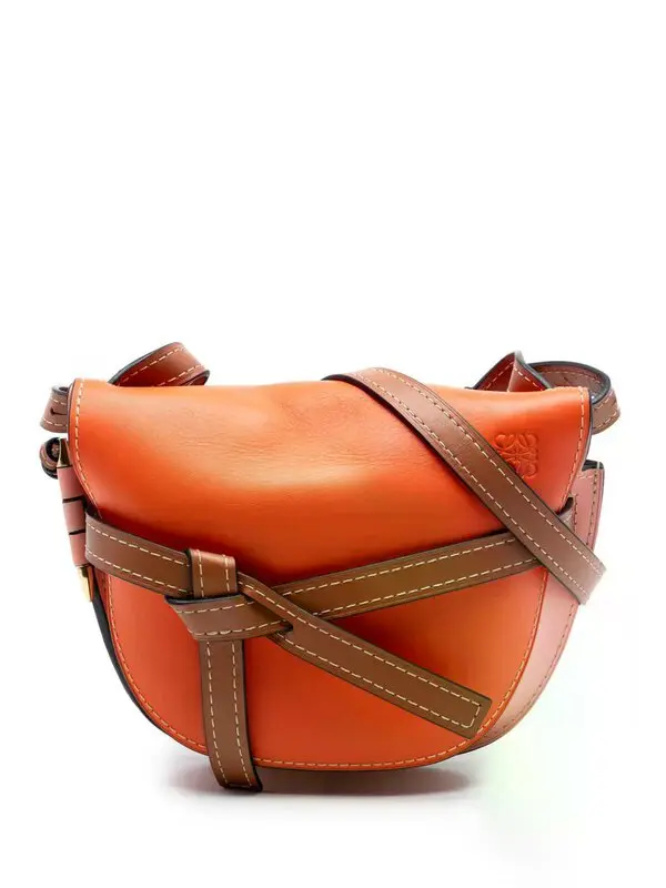Loewe Gate Small Tricolor Leather Crossbody Bag