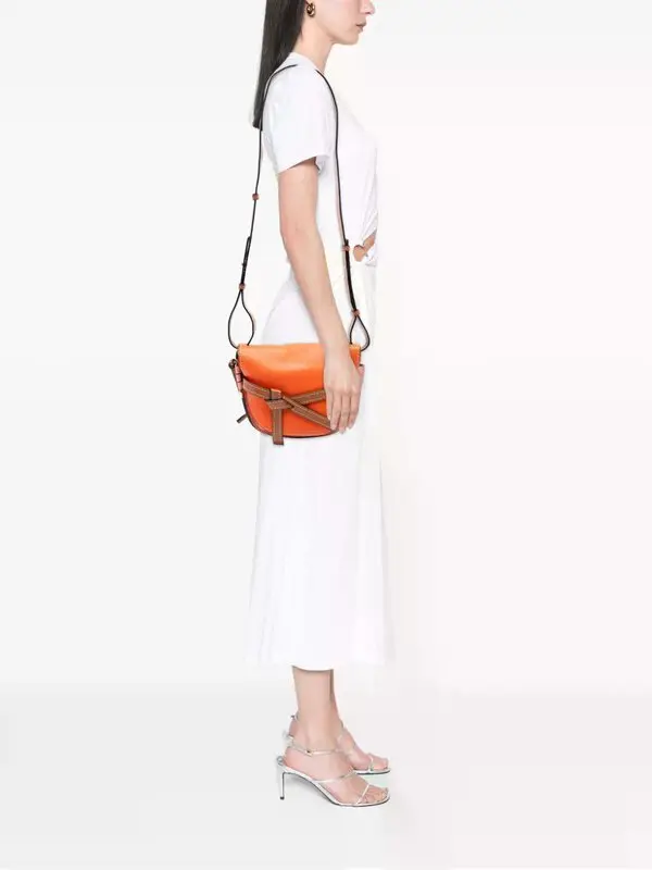 Loewe Gate Small Tricolor Leather Crossbody Bag