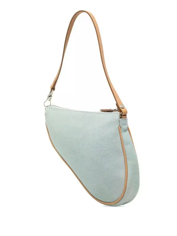 Dior Mini Denim Saddle Pochette Shoulder Bag