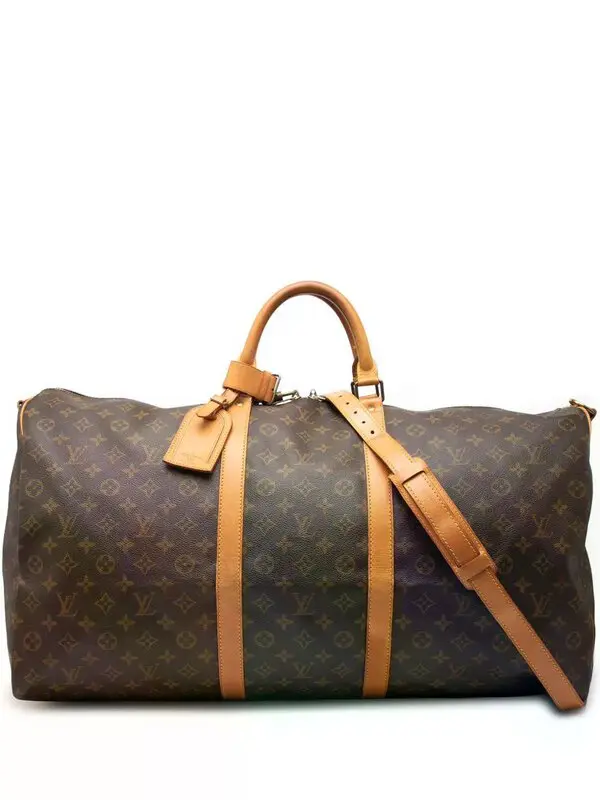 LOUIS VUITTON Keepall Bandouliere 60 Travel Bag - Brown