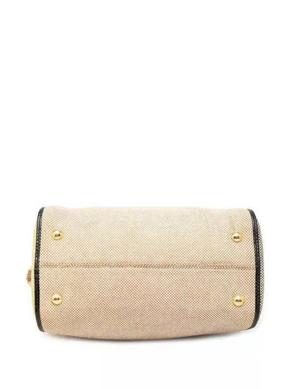 Fendi Mini Canvas Colorblock Chameleon Satchel