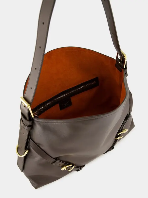 Givenchy Medium Voyou Leather Bag - Brown