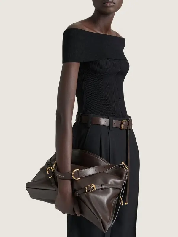Givenchy Medium Voyou Leather Bag - Brown