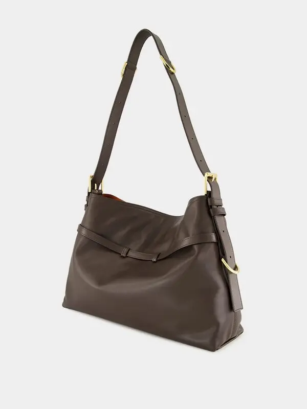 Givenchy Medium Voyou Leather Bag - Brown