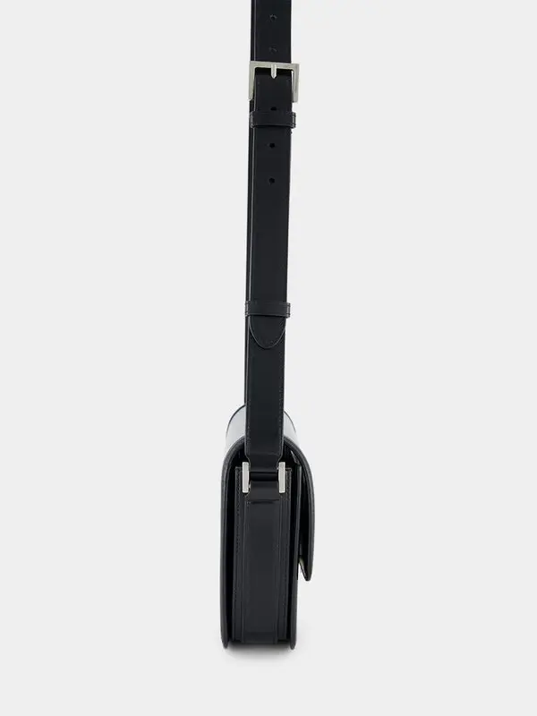Saint Laurent Solferino Medium Satchel In Smooth Leather - Black