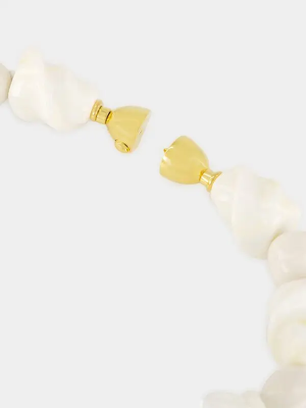 LIZZIE FORTUNATO Salamanca Necklace With Porcelain Beads And Resin Accents