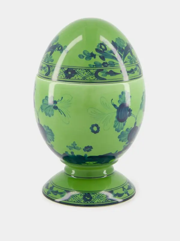 GINORI 1735 Porcelain Egg Cup With Cover