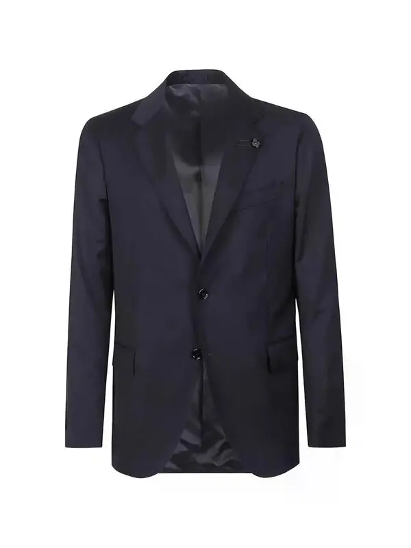 LARDINI Single-breasted Wool Suit - Blue