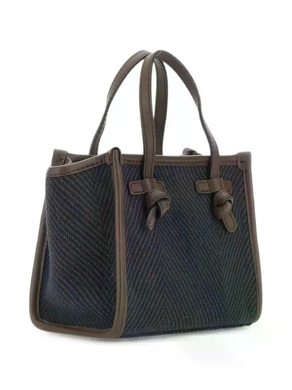 MARCELLA CLUB Small Marcella Herringbone Tote Bag
